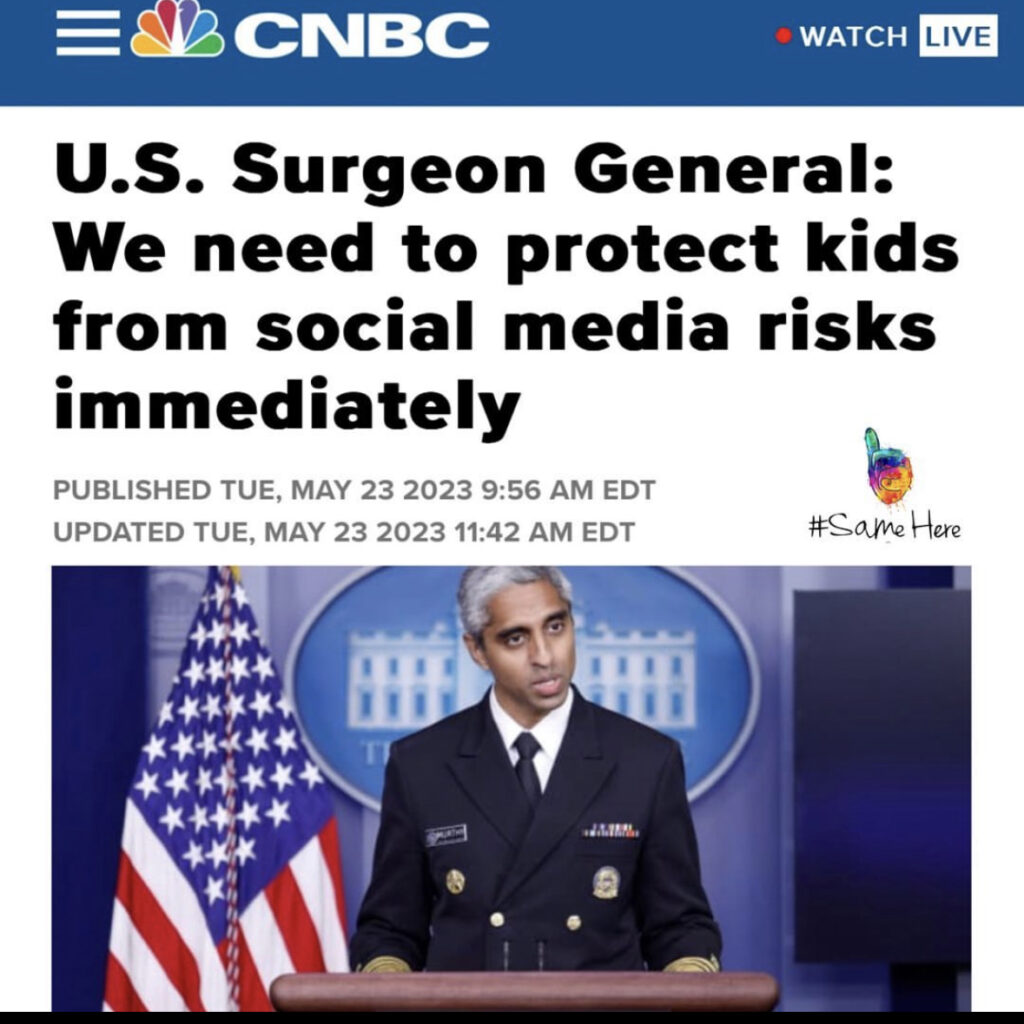 5/24/2023 US Surgeon General: We need to protect kids from social media ...